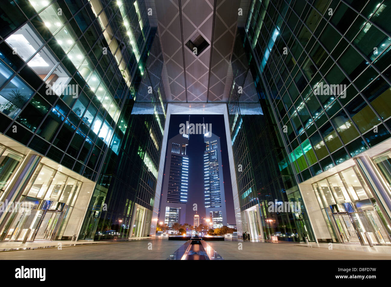 Emirates Towers and Dubai International Financial Center, UAE Stock ...