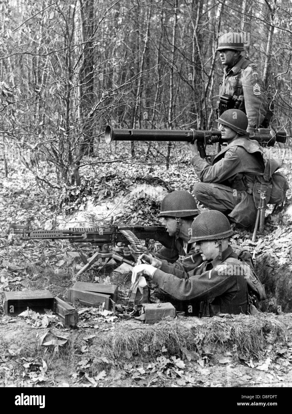 An MG position of the US army within the frame of a manoeuvre lasting ...