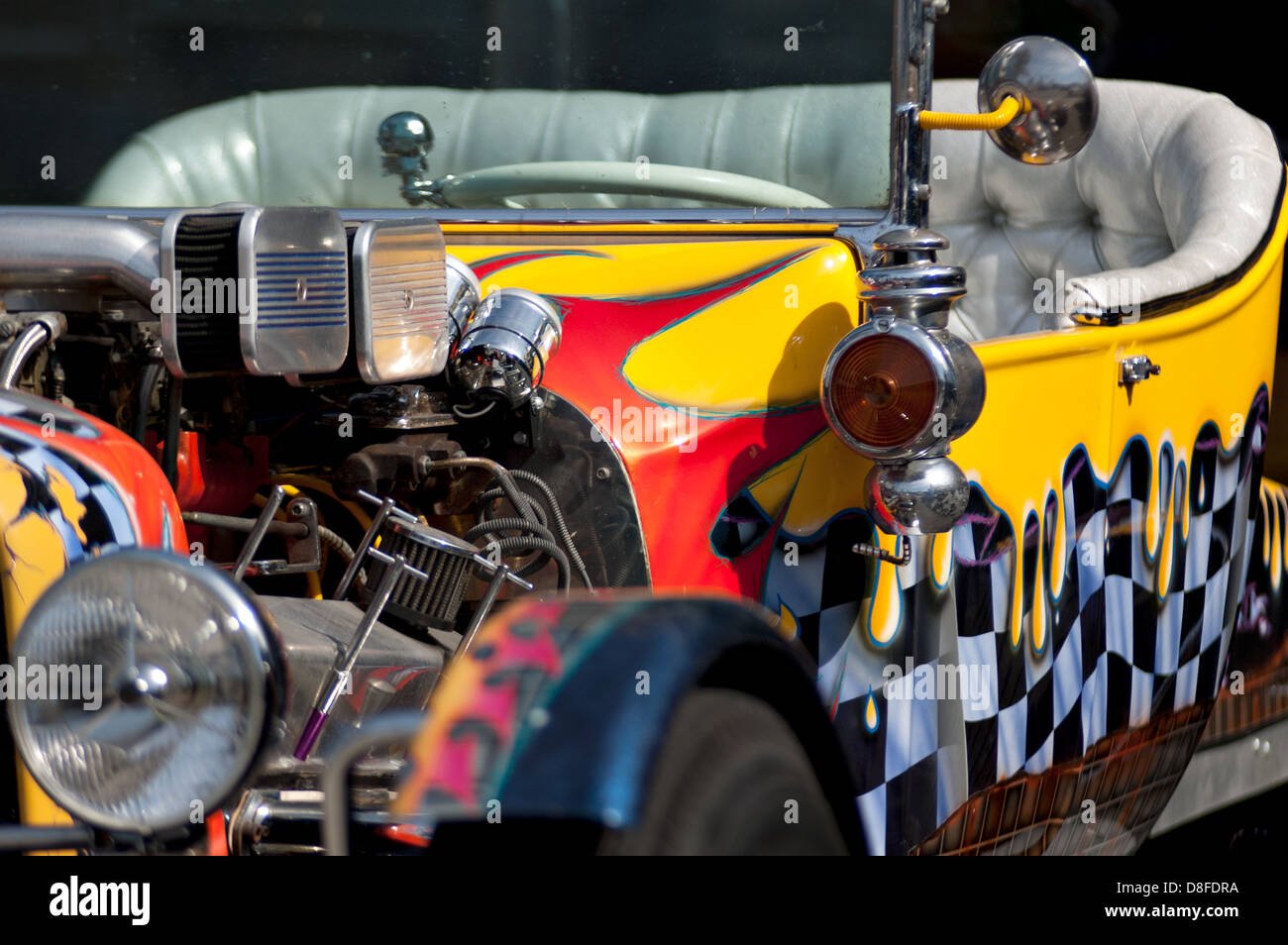 A custom hot rod automobile Stock Photo - Alamy