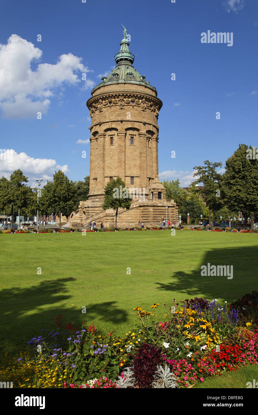 Deutschland, Baden-Württemberg, Mannheim, Friedrichsplatz friedlich ...