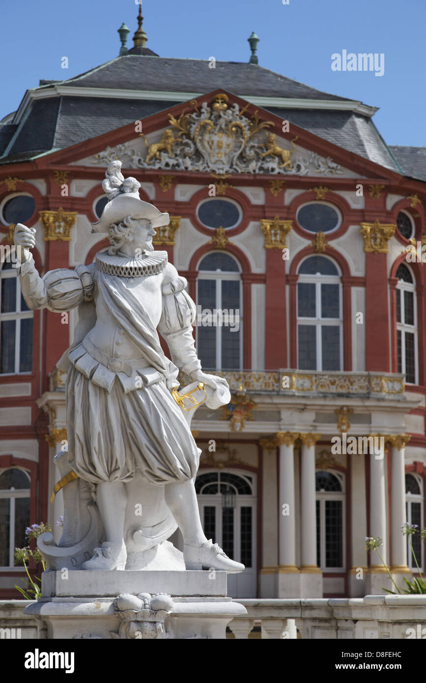 Germany, Baden-Wuerttemberg, Bruchsal Castle, Sculpture, Deutschland ...