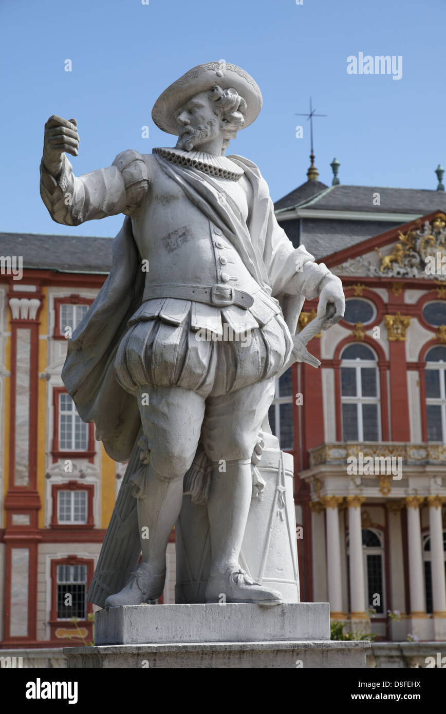Germany, Baden-Wuerttemberg, Bruchsal Castle, Sculpture, Deutschland ...
