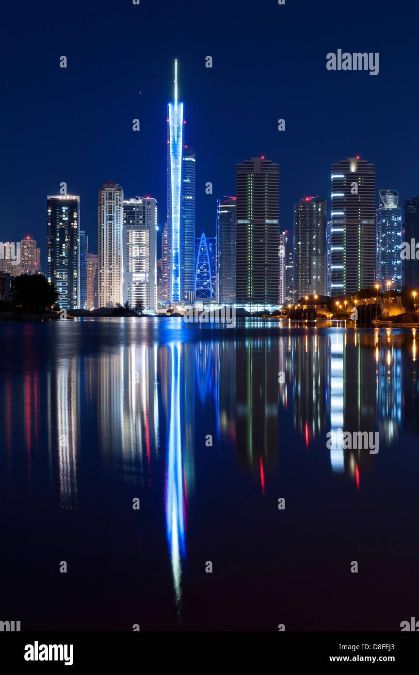 View of Jumeirah Lake Towers, Dubai, UAE Stock Photo - Alamy