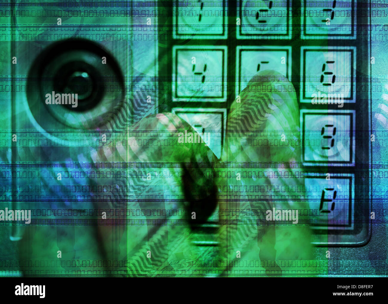 conceptual safe code background with human hand Stock Photo - Alamy