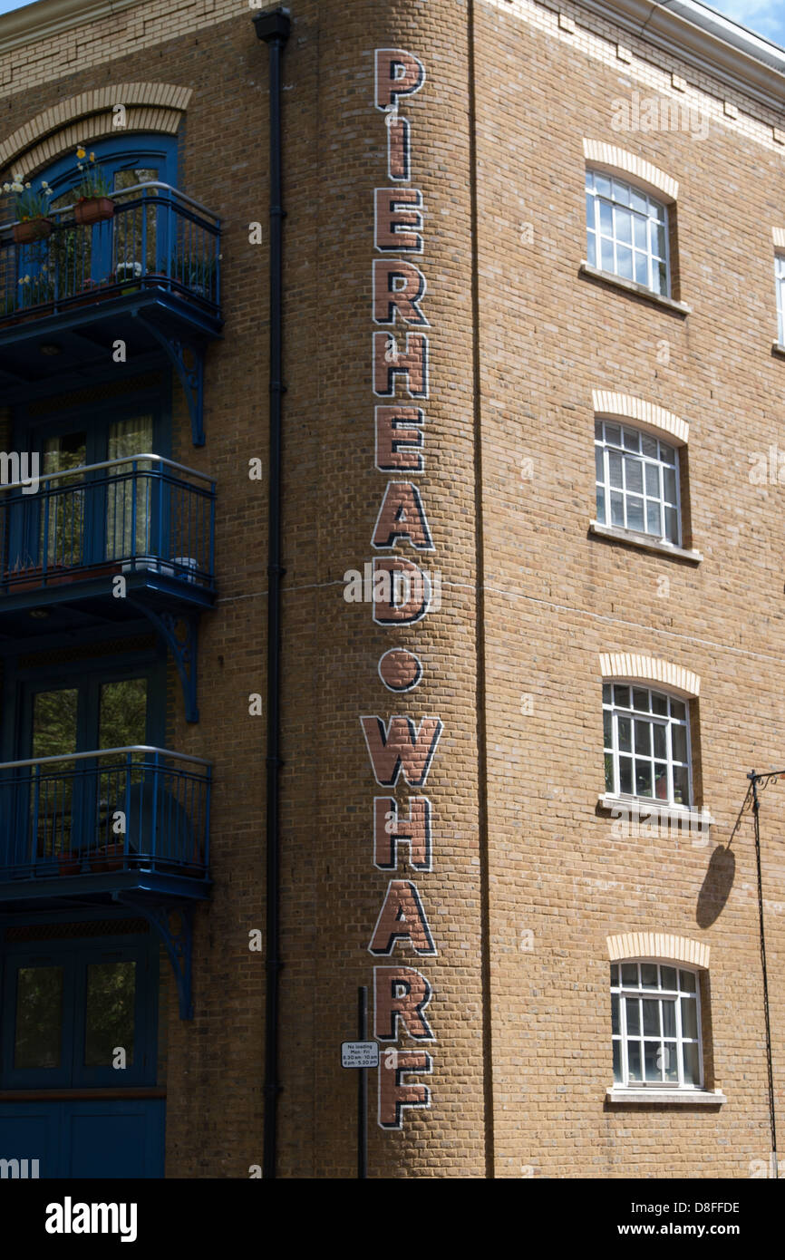 Pierhead Wharf, Wapping High Street, London Stock Photo - Alamy
