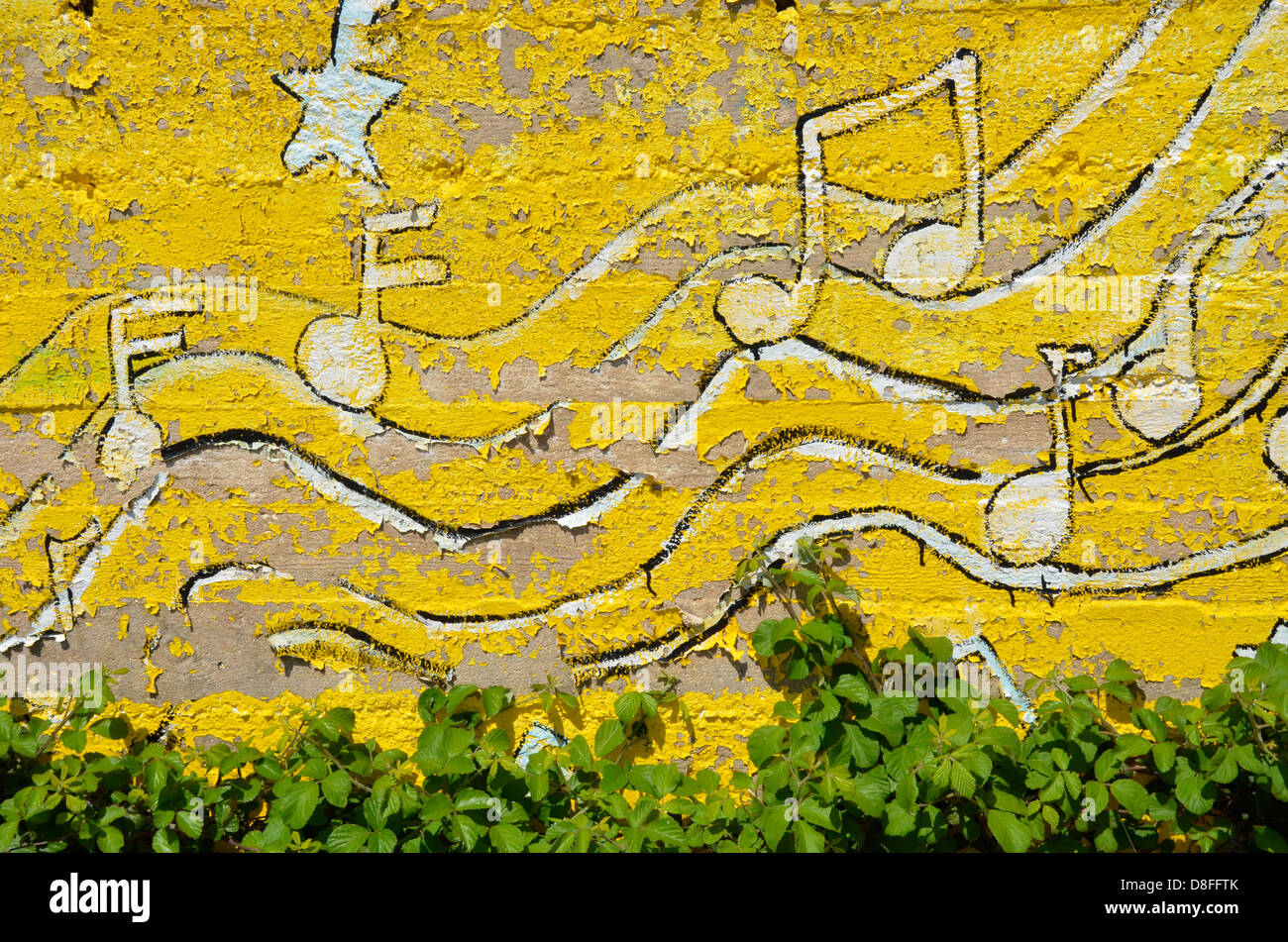 Music graffiti, Italy Stock Photo - Alamy