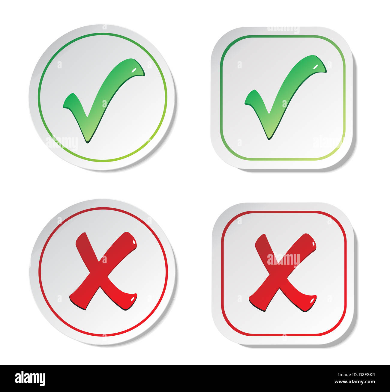 Vector check marks circle hi-res stock photography and images - Alamy