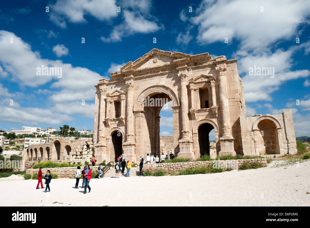 The Arch of Hadrian, Jerash, Jordan Stock Photo - Alamy