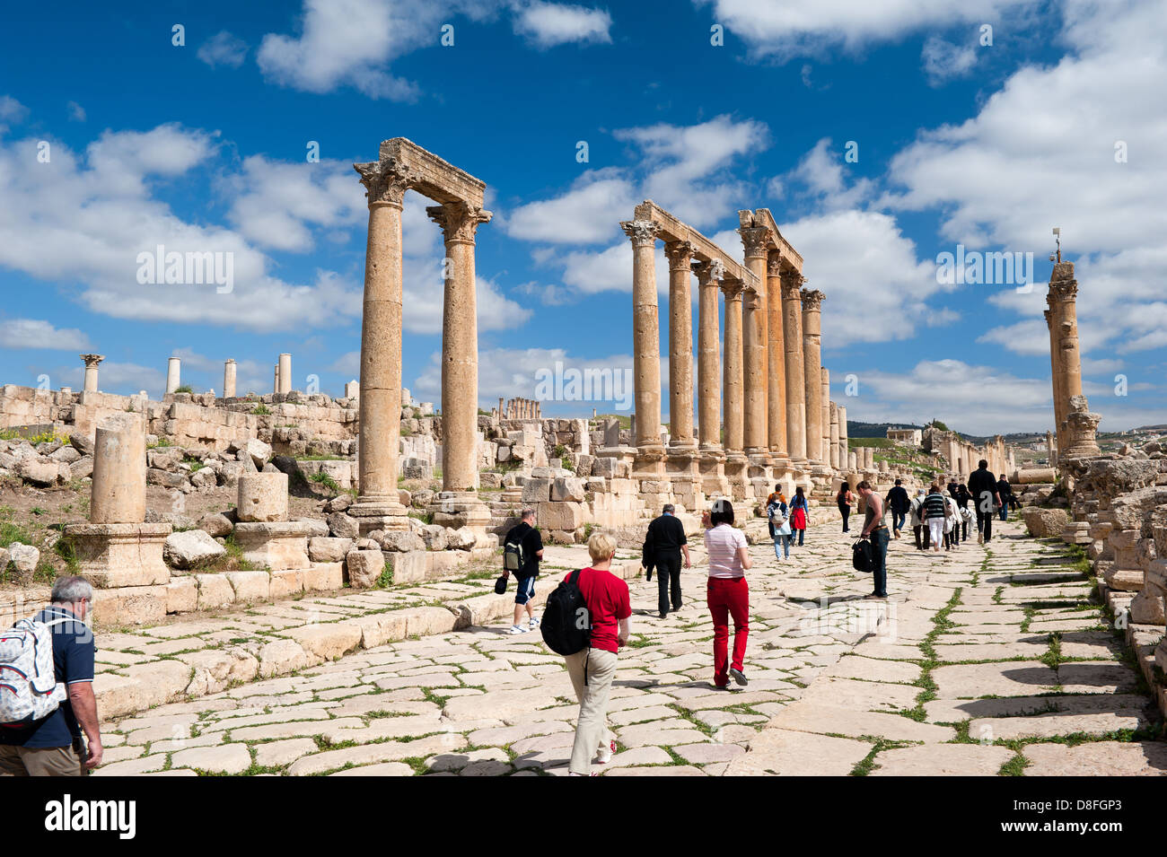 Cardo, Jerash, Jordan Stock Photo - Alamy