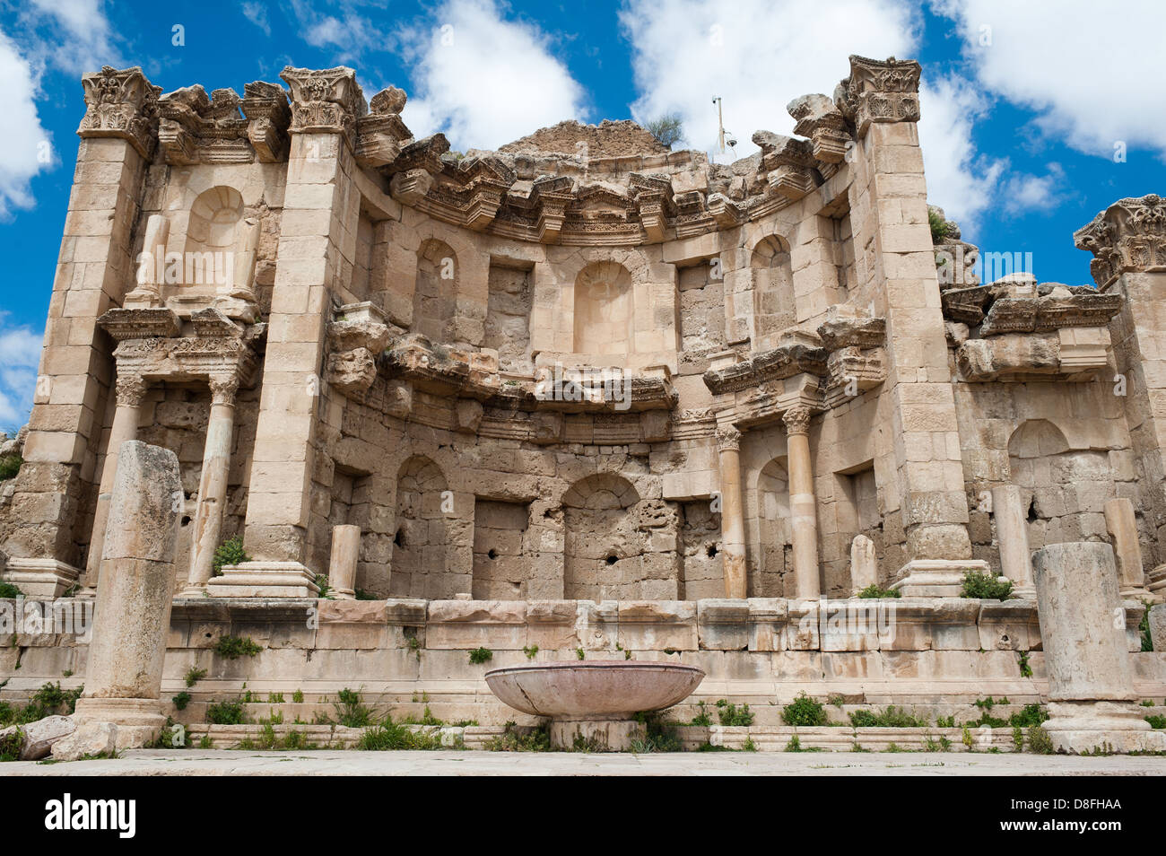 Nymphaeum, Jerash, Jordan Stock Photo - Alamy