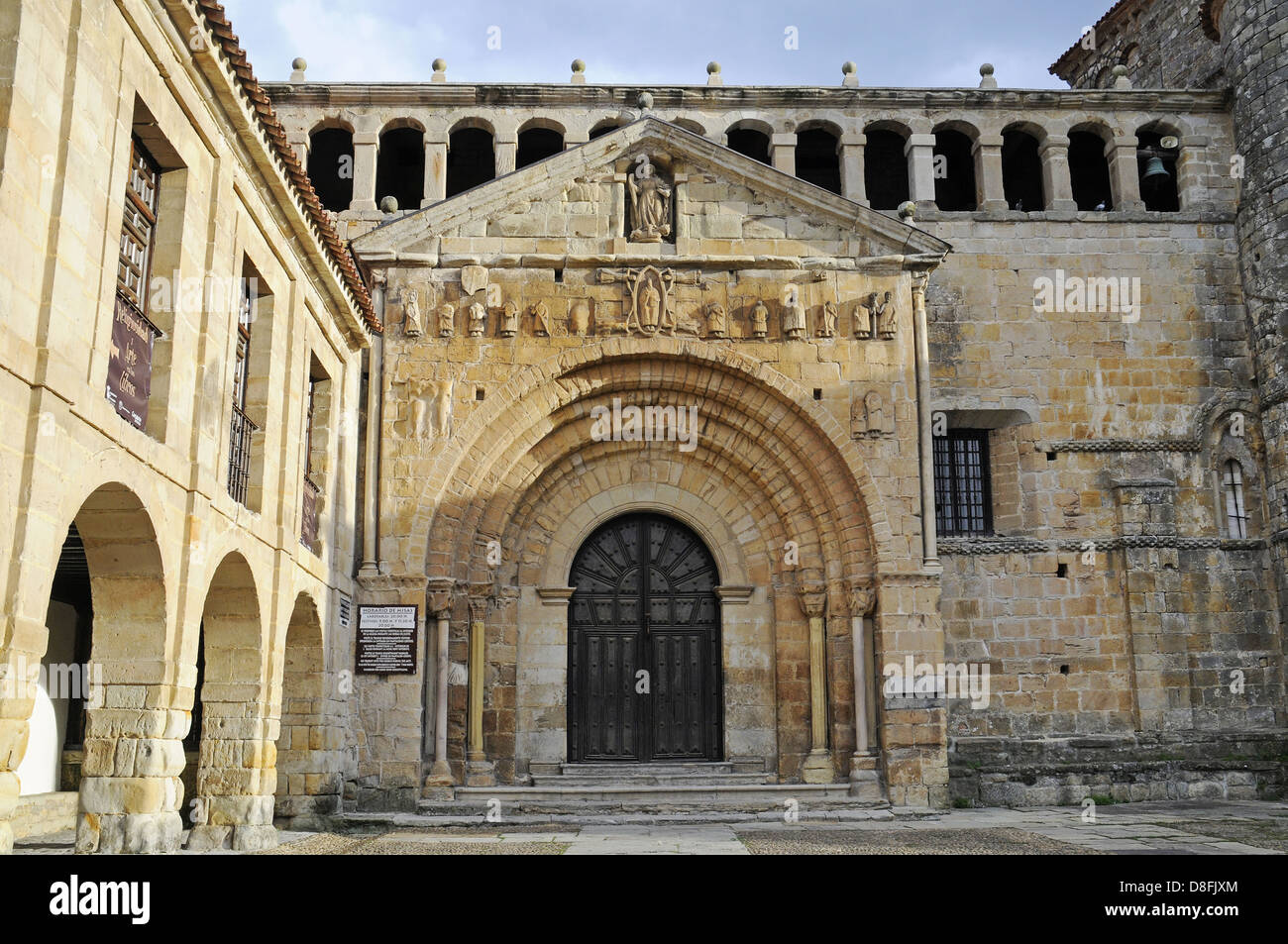 Romanesque collegiate church Stock Photo - Alamy