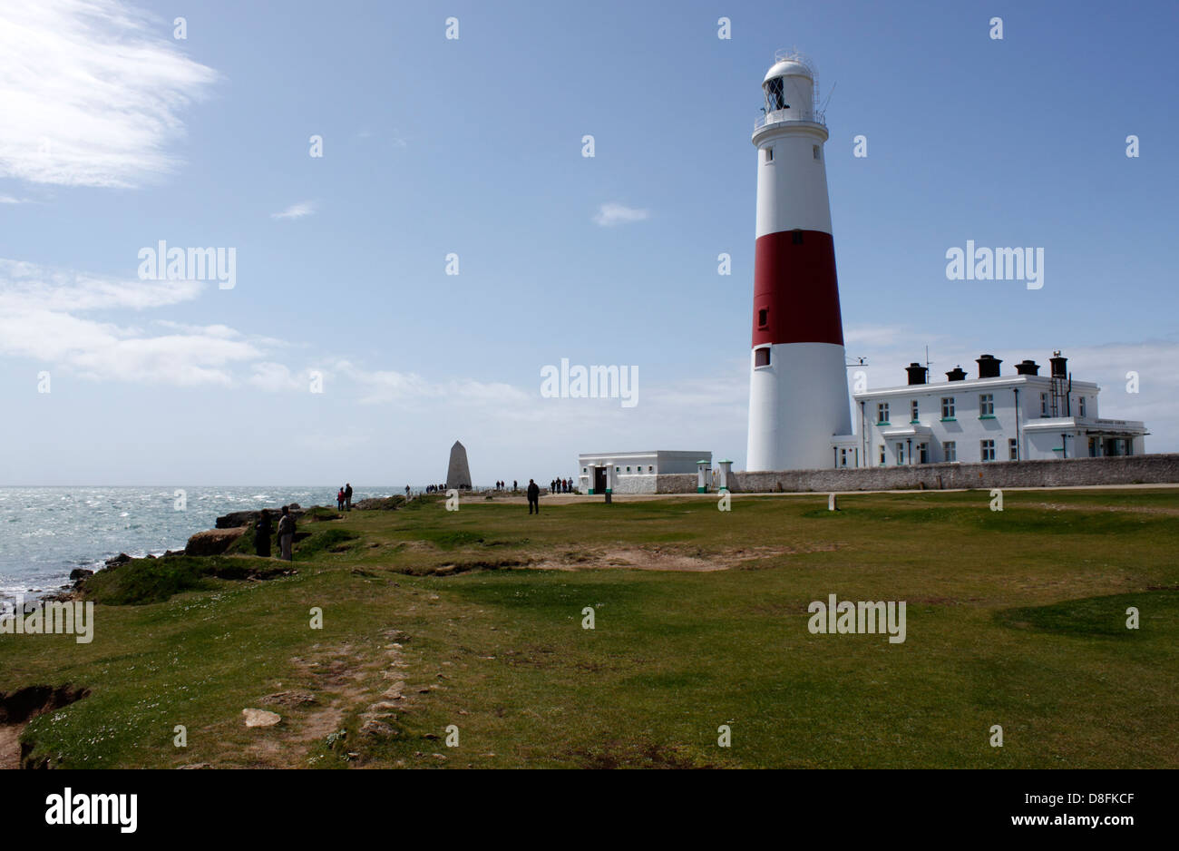 PORTLAND BILL LIGHTHOUSE IN DORSET. UK. THE SOUTH WEST COAST PATH Stock ...
