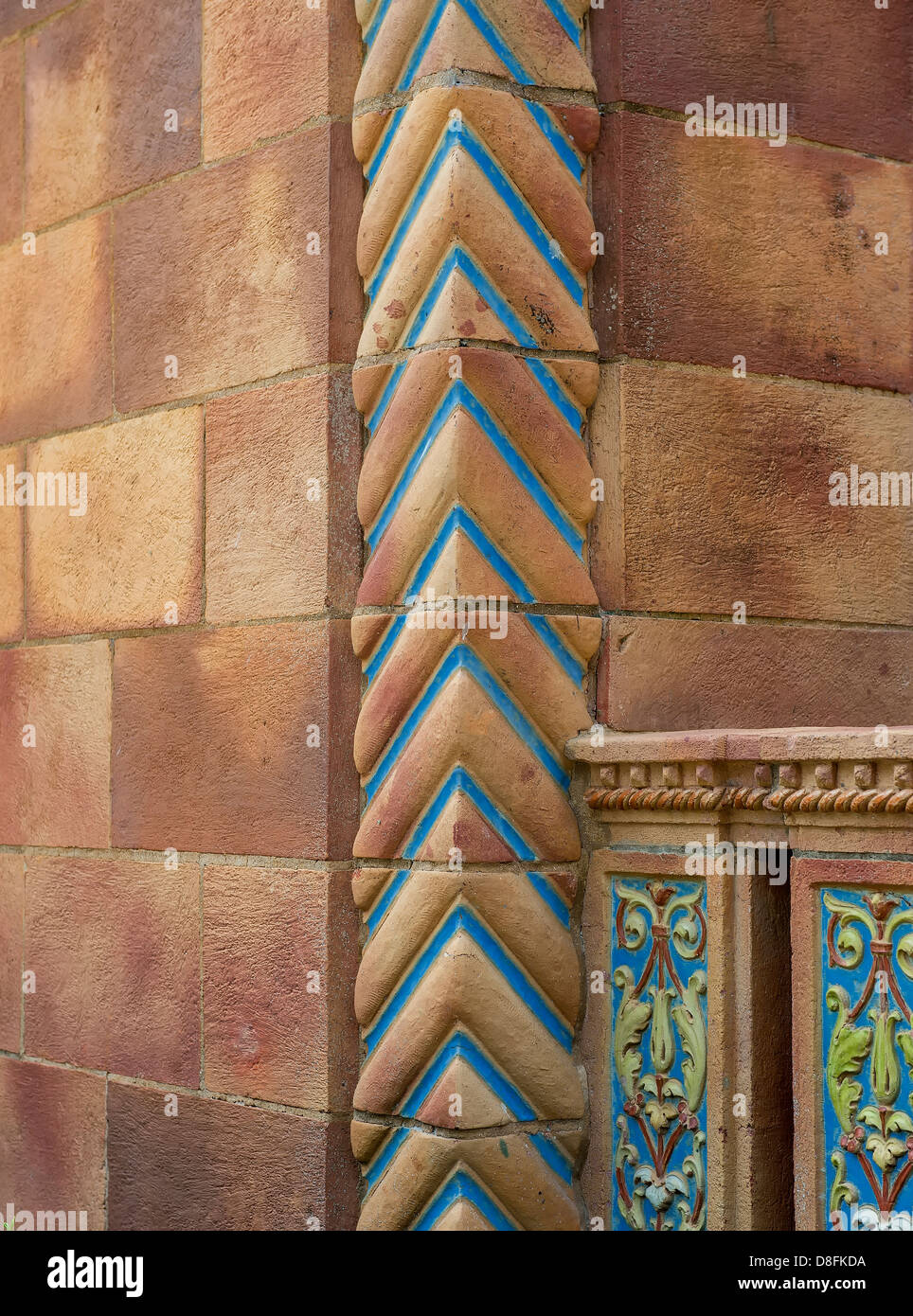 An architectural corner detail of a Venetian style building Stock Photo ...