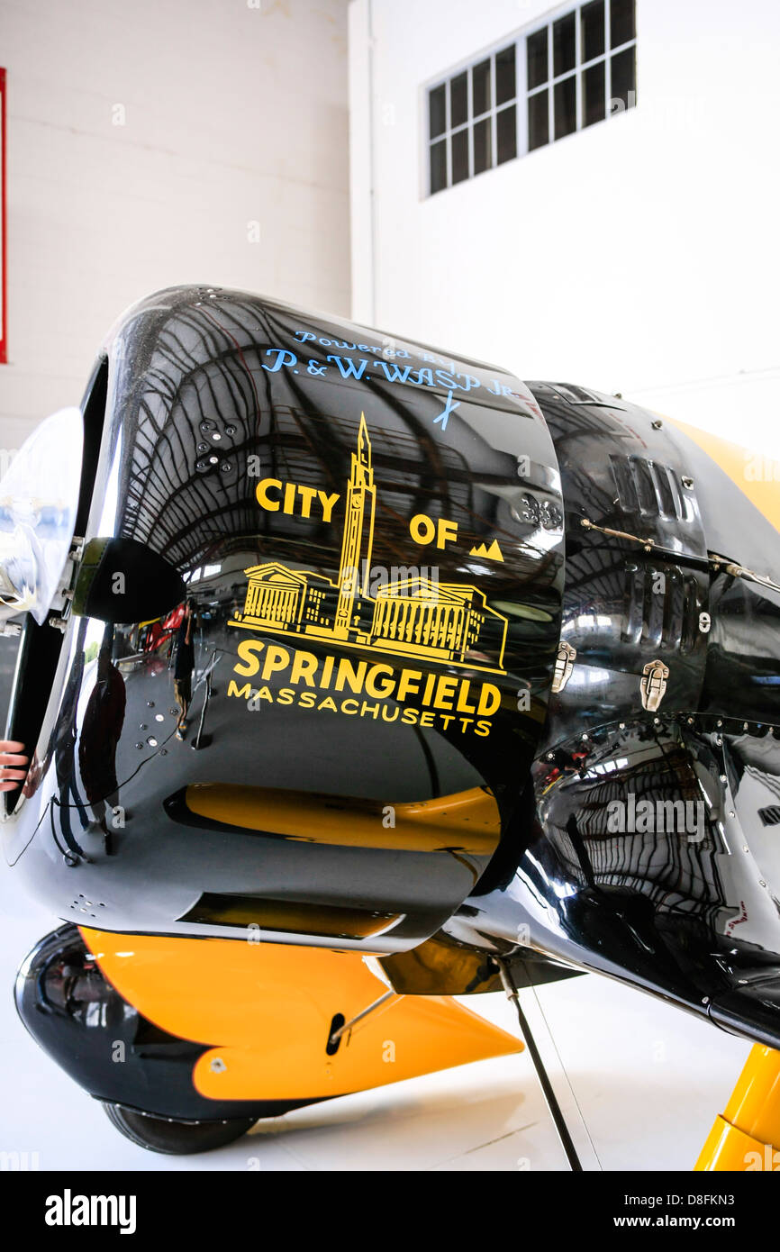 A 1929 Gee Bee Model Z aircraft "City of Springfield" at the Fantasy of ...