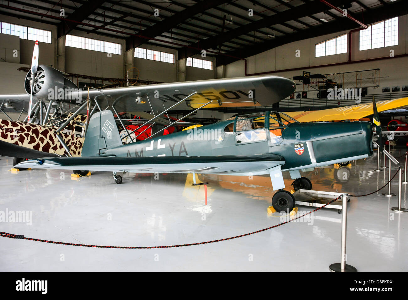 A German Messerschmitt ME108 aircraft on display at the Fantasy of ...