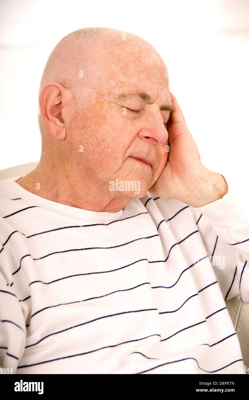 ELDERLY PERSON RESTING Stock Photo - Alamy