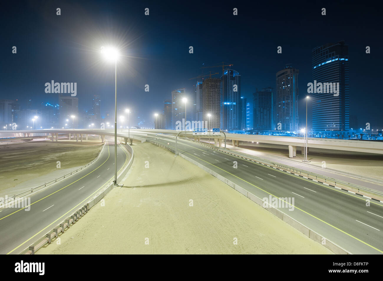 Sheikh zayed road interchange in new dubai hi-res stock photography and ...