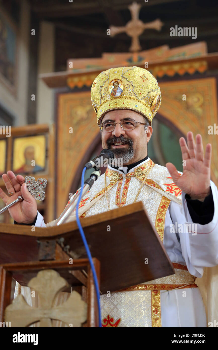 catholic coptic patriarch IBRAHIM SEDRAK, head of the catholic coptic ...