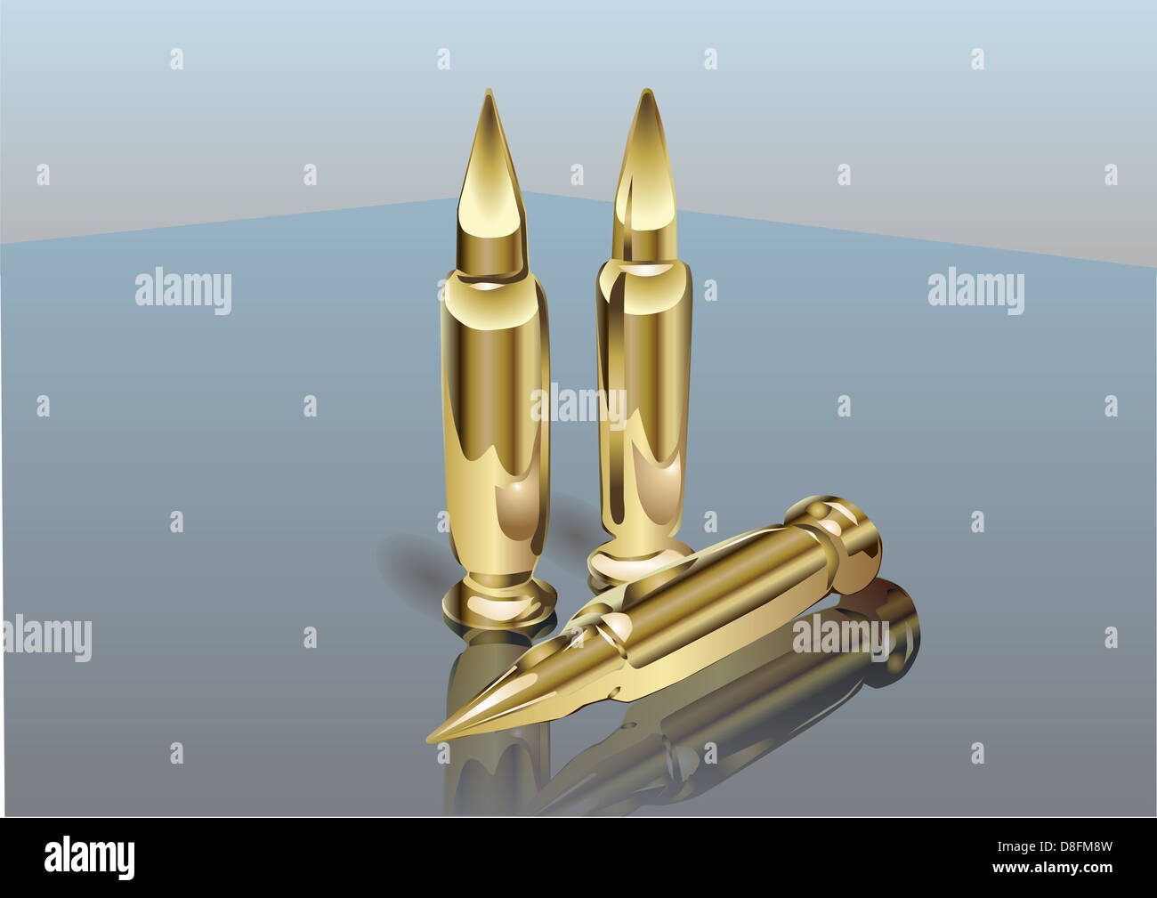 blue background with three bullet Stock Photo - Alamy