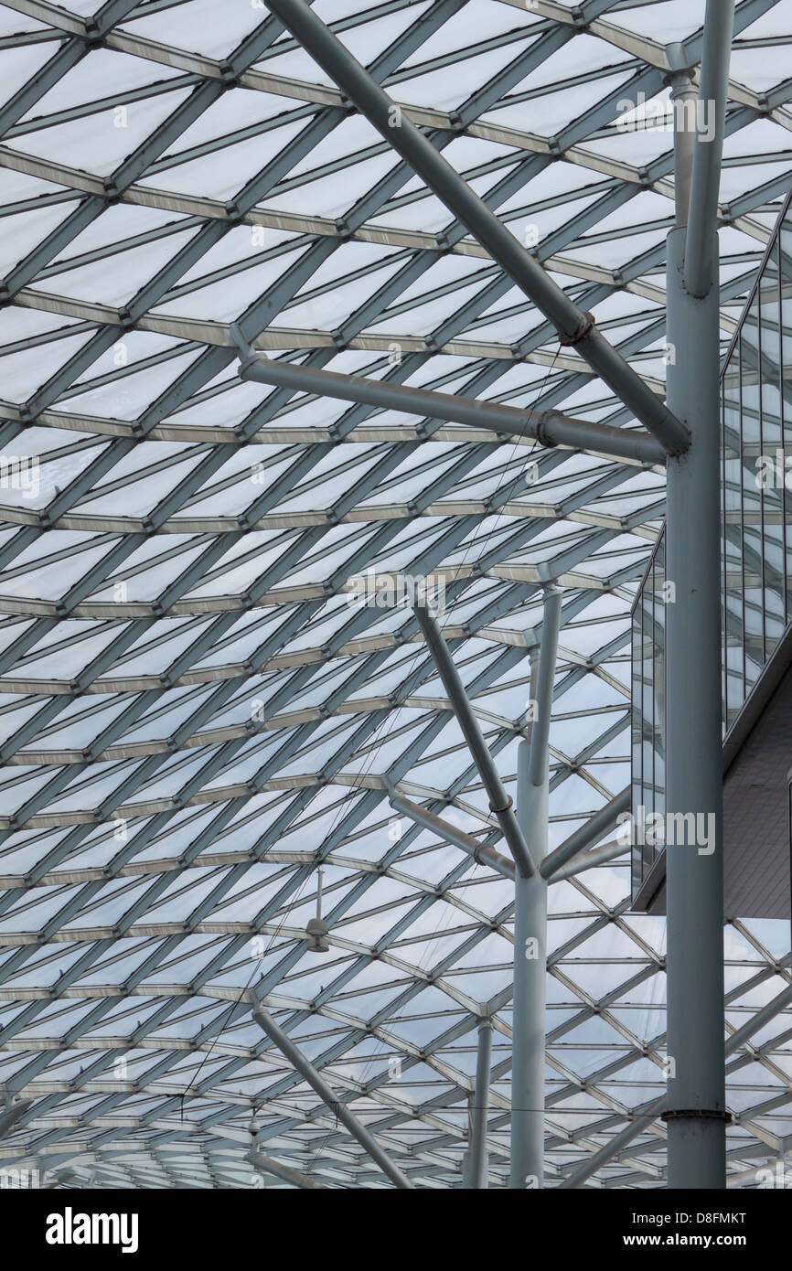 Architectural detail of a modern building roof structure Stock Photo ...