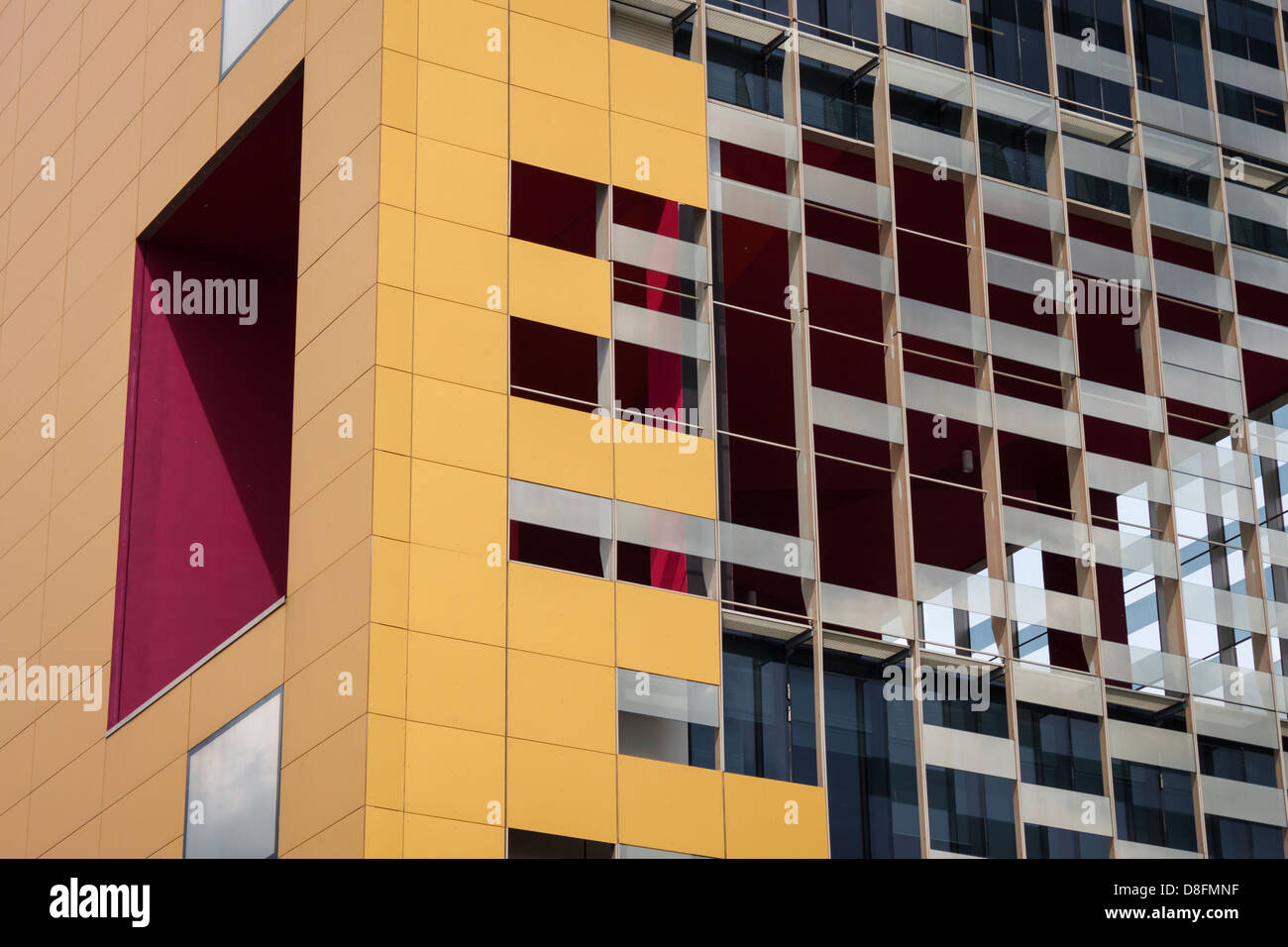 Architectural detail of a modern building with windows Stock Photo - Alamy