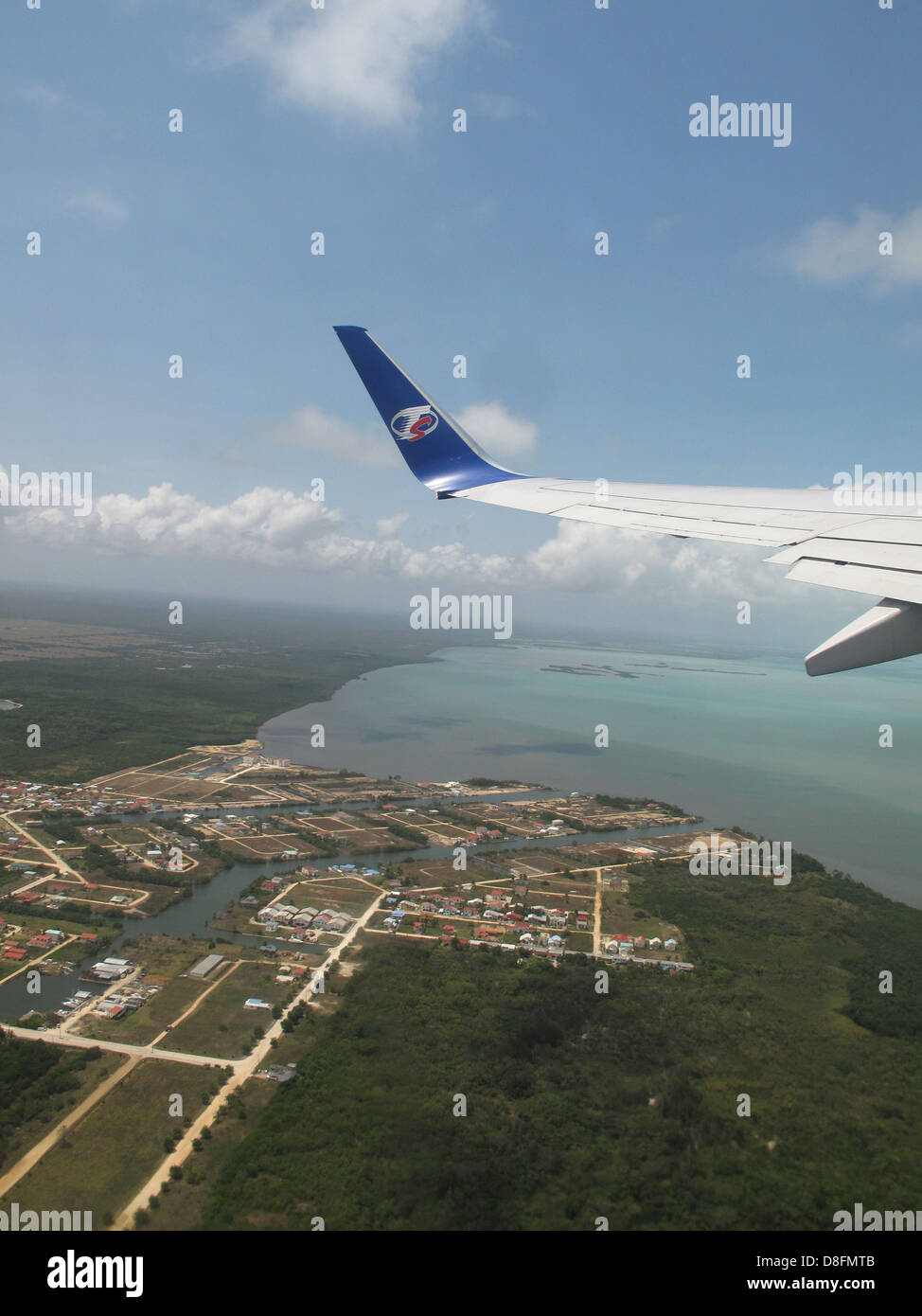 Flying over Central America Stock Photo - Alamy