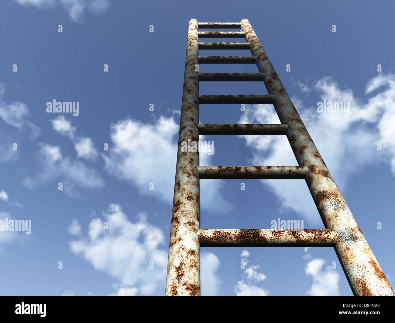 Ladder in the sky Stock Photo - Alamy
