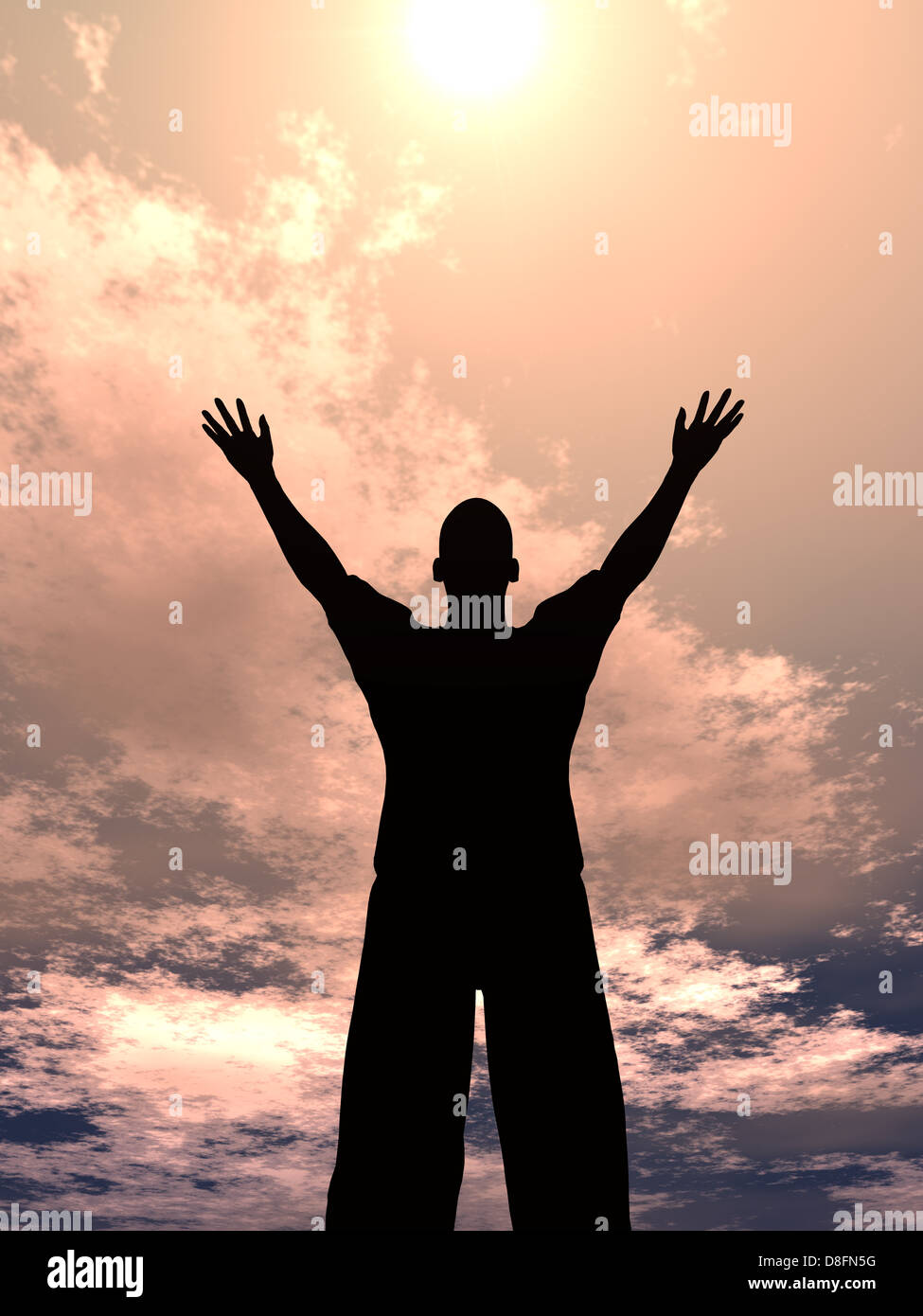 men and sun big size Stock Photo - Alamy