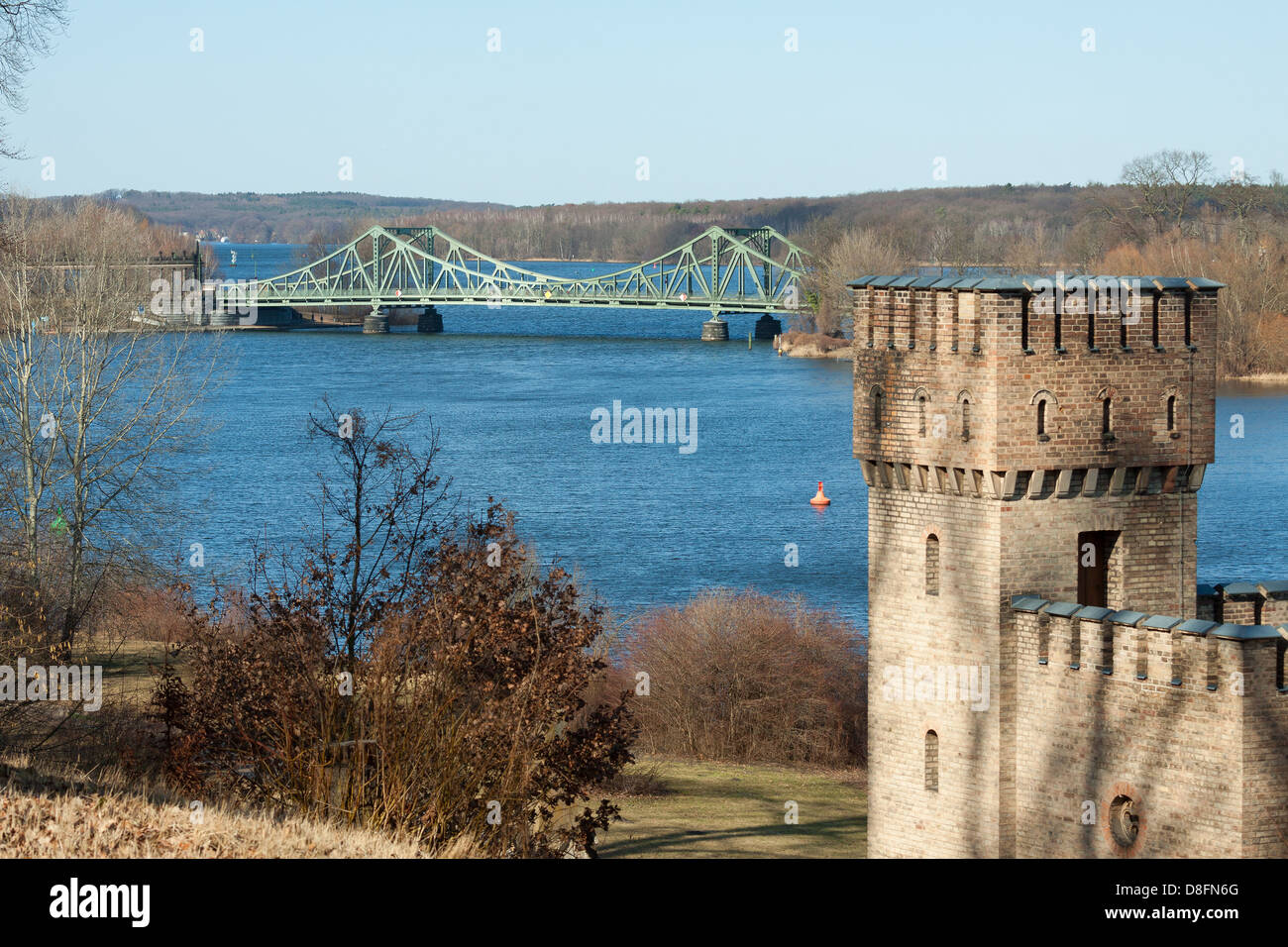 Castle Tower and Bridge Stock Photo - Alamy