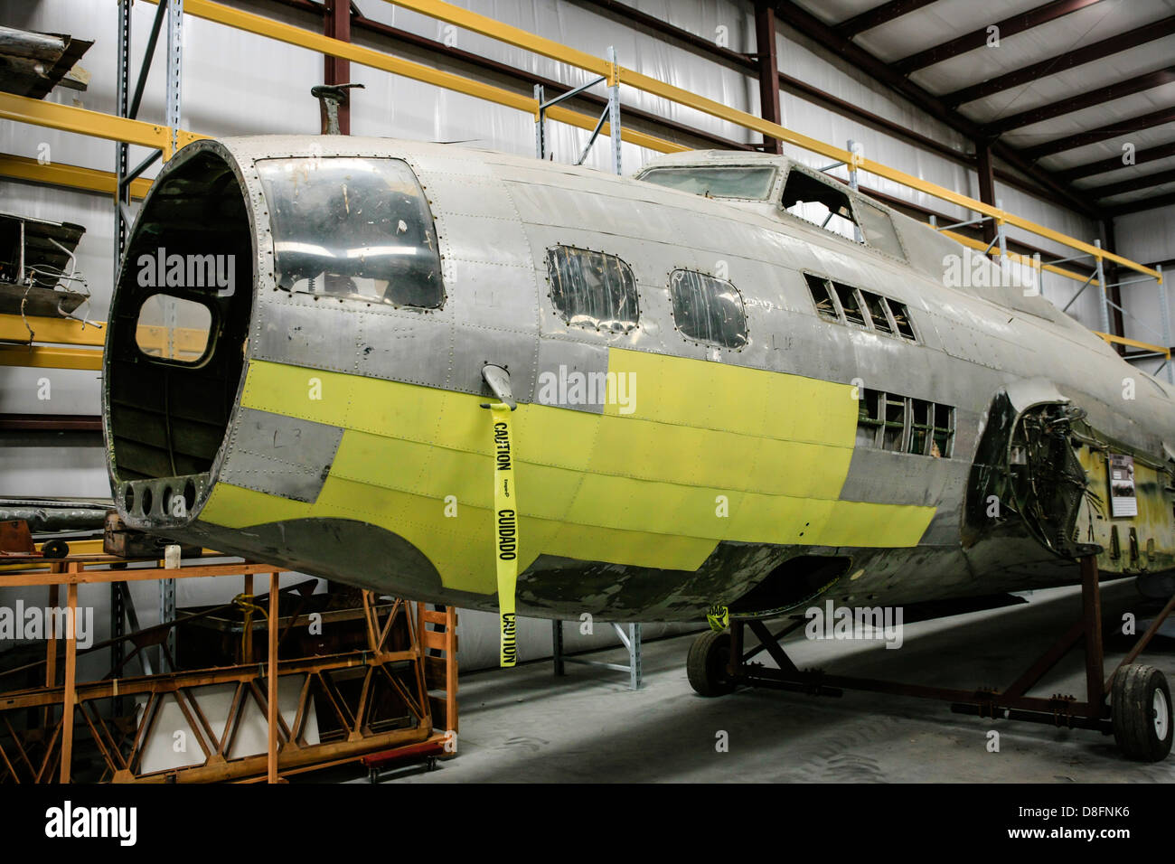 A B17 Fuselage in the Unrestored Storage Hangar at the Fantasy of ...