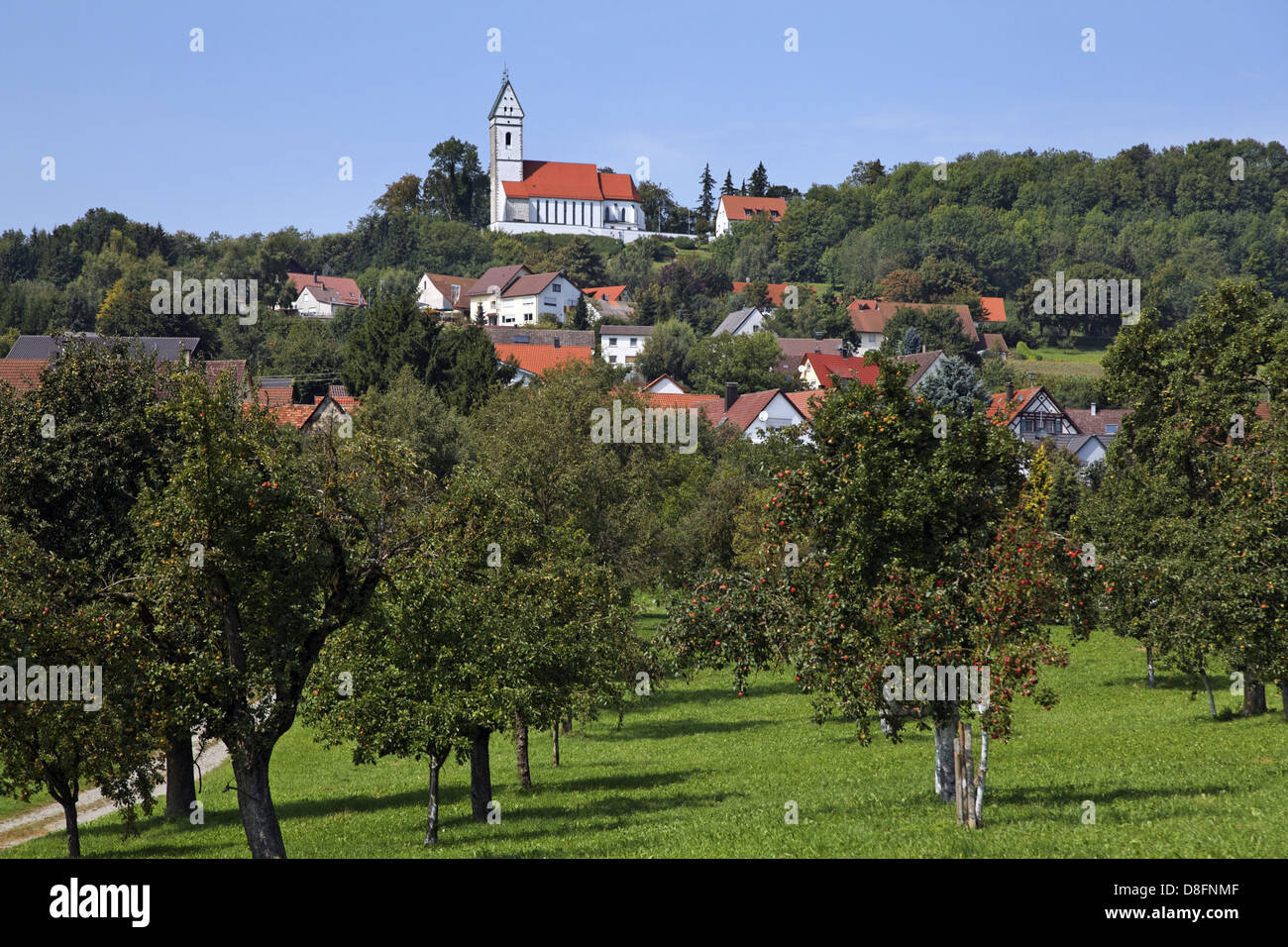 Pilgrimage church of st john baptist on the bussen hi-res stock ...