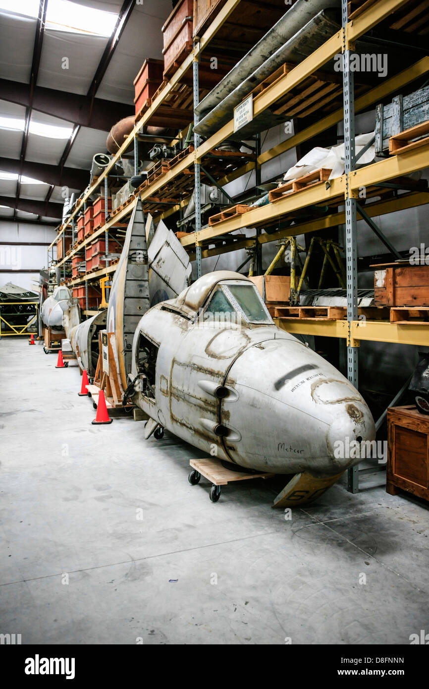 The Raw Parts Storage Hangar at the Fantasy of Flight Museum FL Stock ...