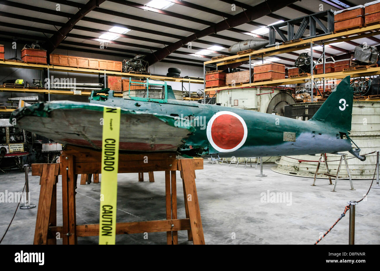 A unrestored Japanese WWII Zero in the Storage Hangar at the Fantasy of ...