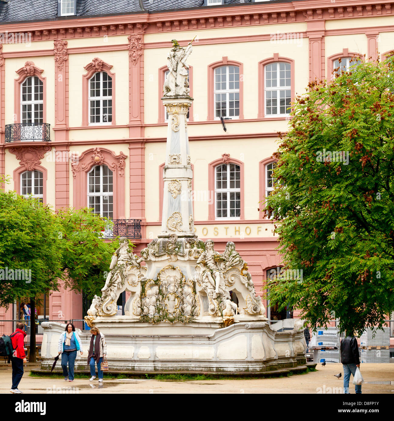 Trier/ Treves: Sankt Georgsbrunnen (Fountain of Saint Georg) at the ...