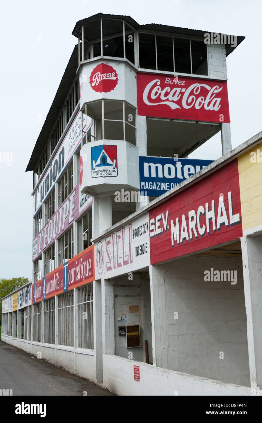 The remains of part of the Reims-Gueux Racing Circuit in northern ...