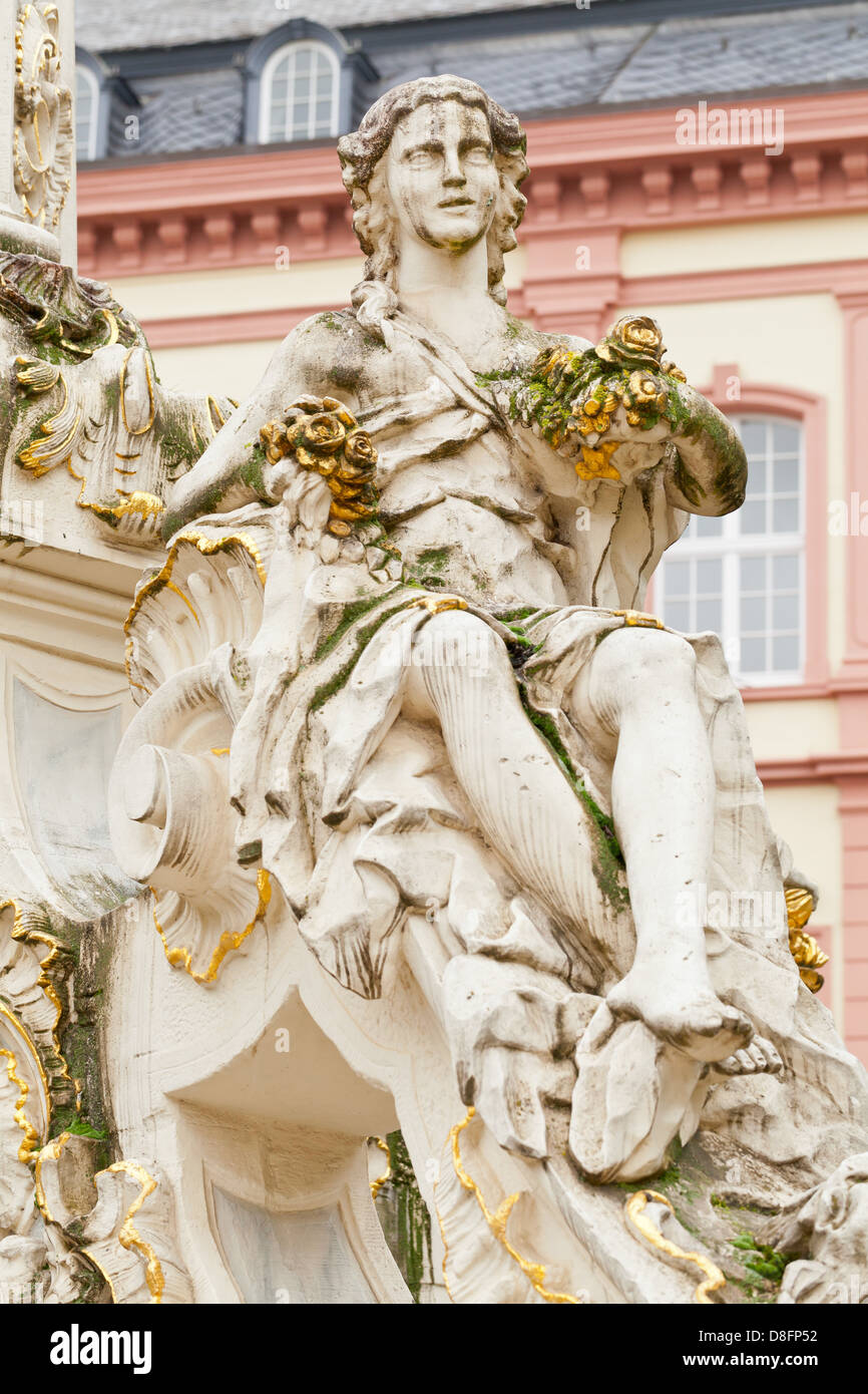 Trier/ Treves: Sankt Georgsbrunnen (Fountain of Saint Georg) at the ...