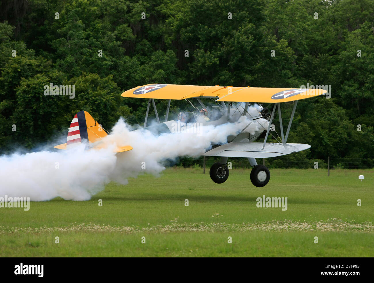 A Pre-1942 PT17 Stearman flight trainer plane at the Fantasy of Flight ...