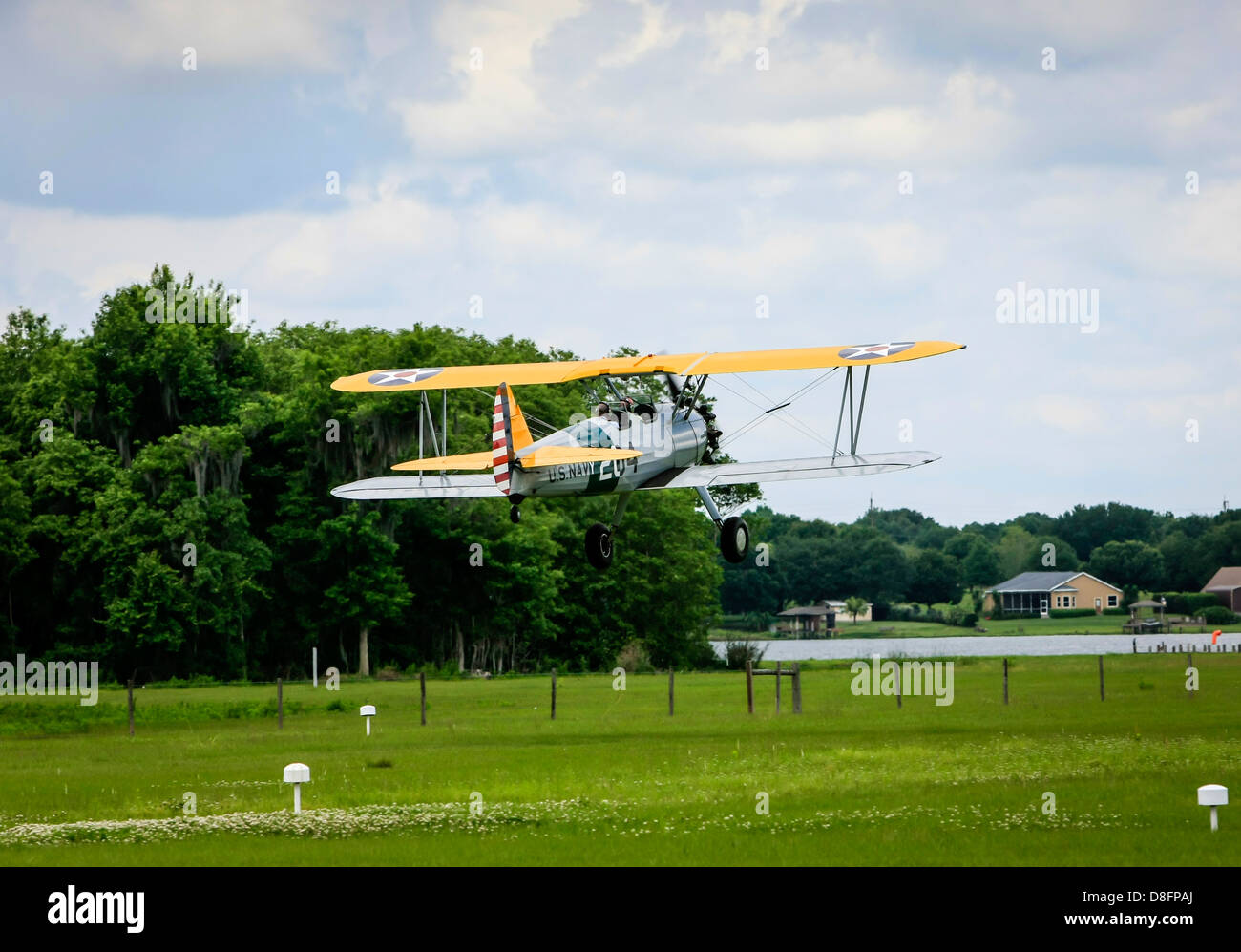 A Pre-1942 PT17 Stearman flight trainer plane at the Fantasy of Flight ...