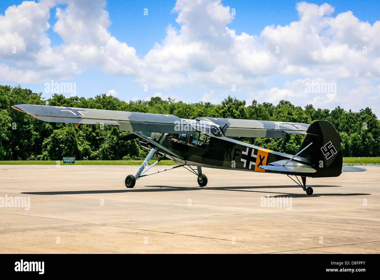 A Fieseler Fi 156 Storch small German liaison aircraft of World War II ...