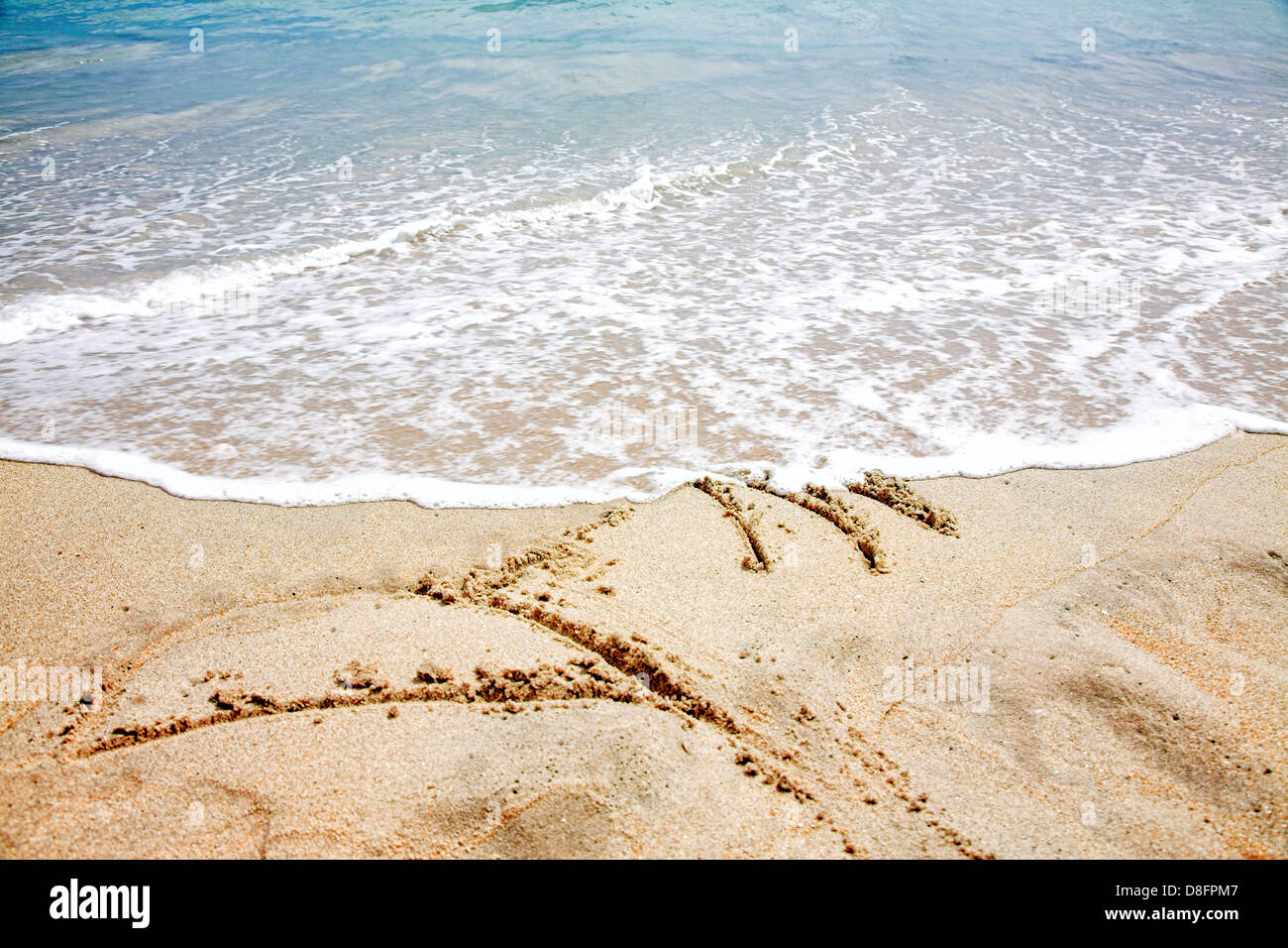 picture on sand Stock Photo - Alamy