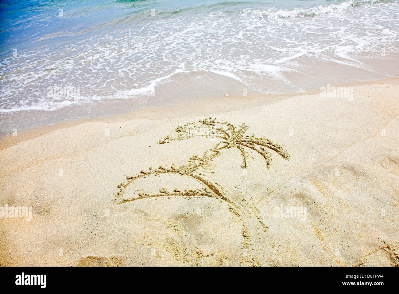 picture on sand Stock Photo - Alamy