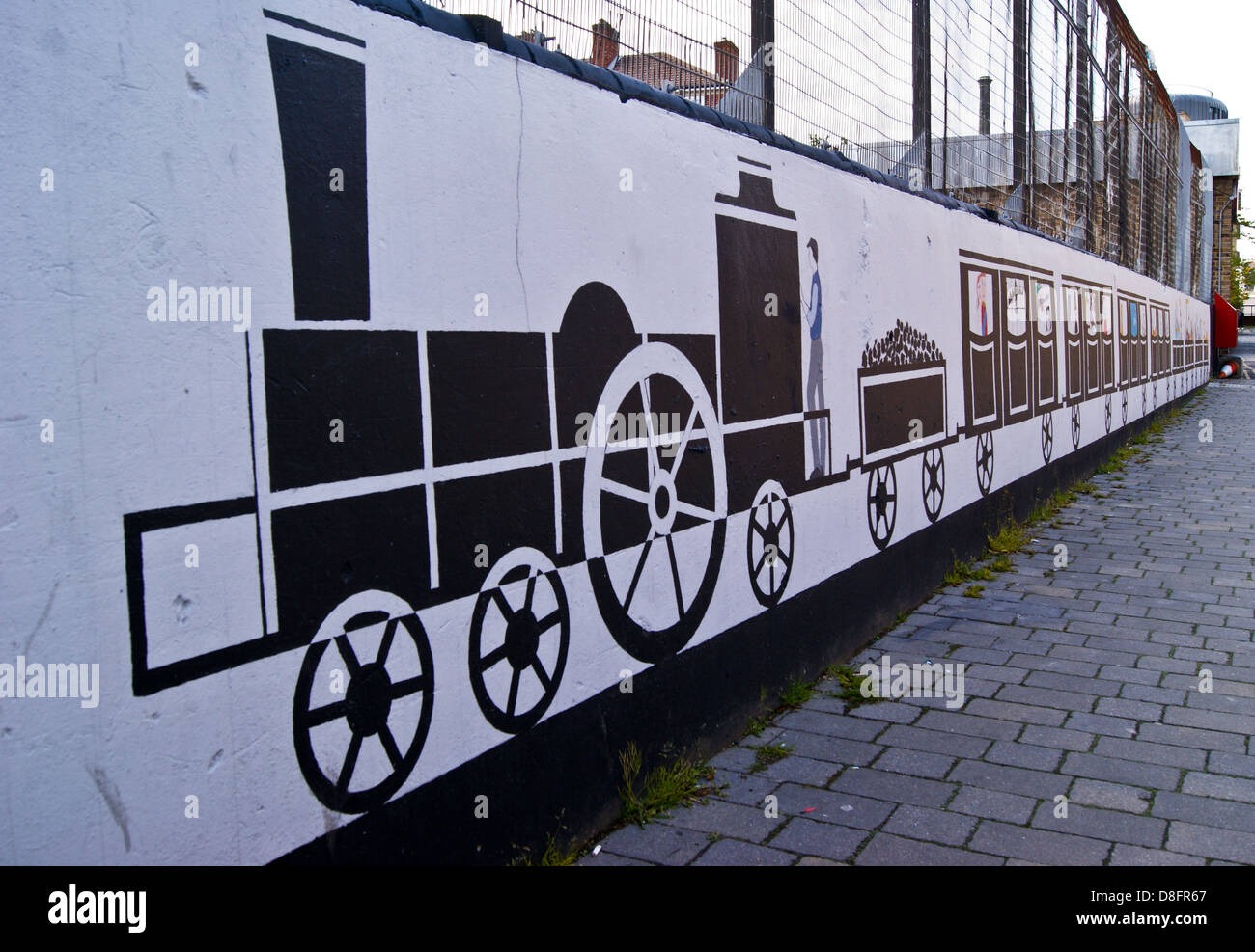 Train mural hi-res stock photography and images - Alamy