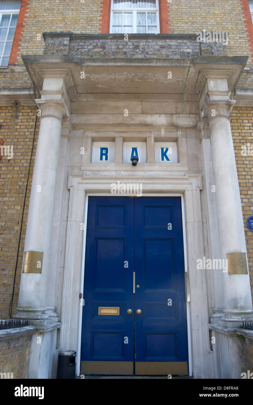 entrance to rak recording studios, st johns wood, london, england Stock ...