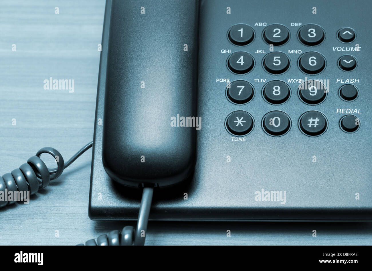 Fragment of phone closeup blue tone Stock Photo - Alamy