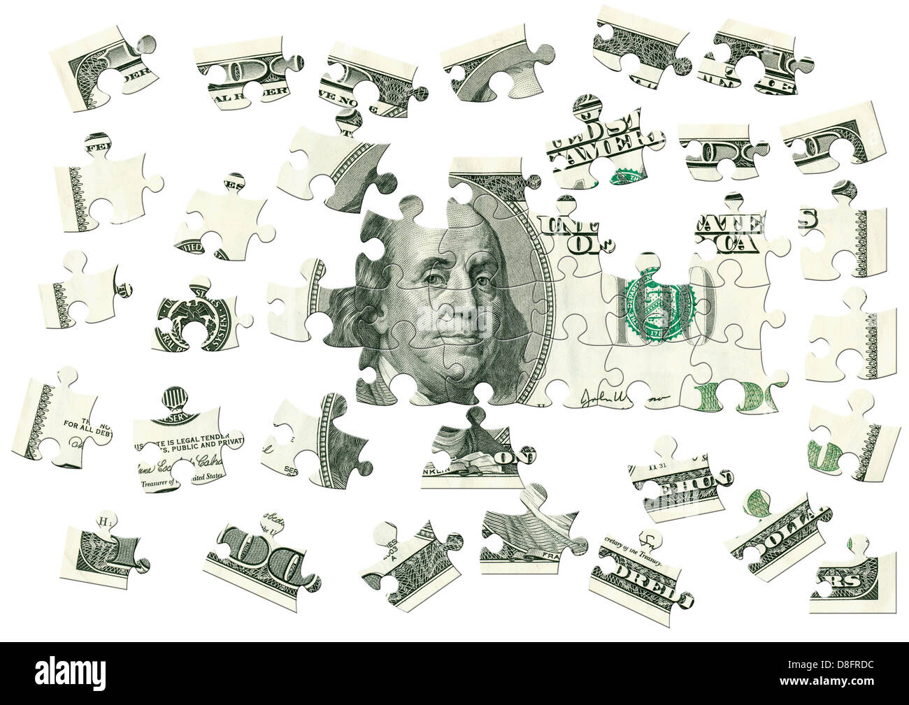 Dollar - puzzle Stock Photo - Alamy