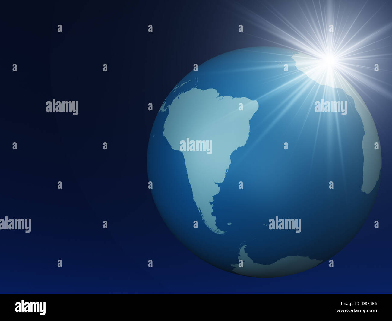 earth and sun Stock Photo - Alamy