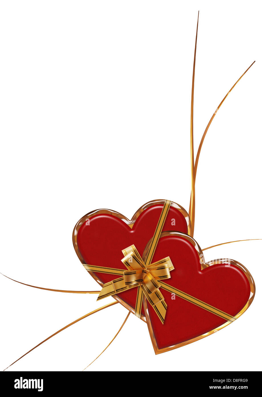 isolated two heart Stock Photo - Alamy