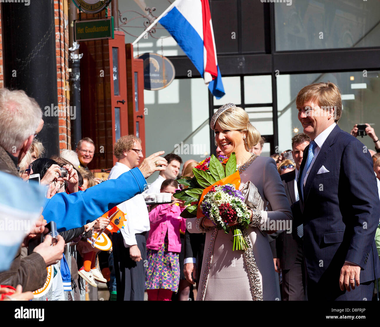 Leek, Netherlands. 28th May 2013. King Willem Alexander, Queen Maxima ...