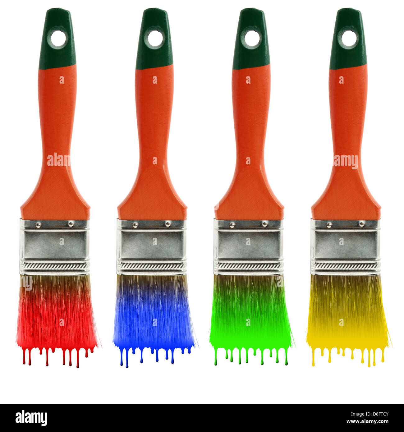 Painting brush with paint Stock Photo - Alamy
