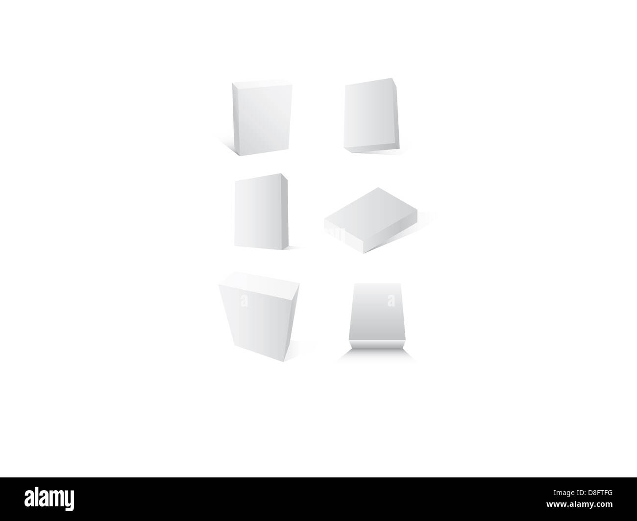 Shadow line paper box Cut Out Stock Images & Pictures - Alamy
